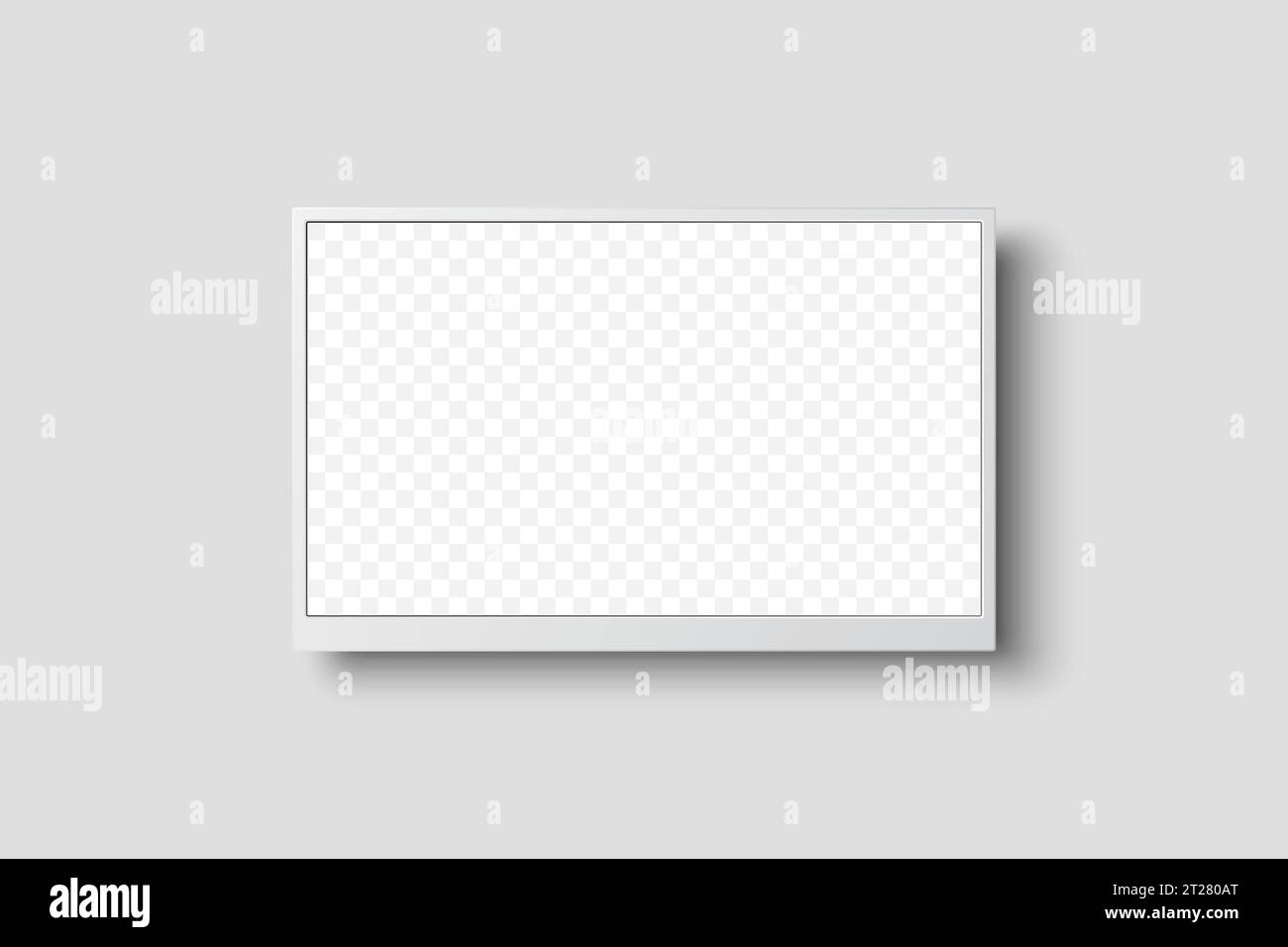 Vector 3d Realistic Modern TV Screen. Minimalistic Stylish Lcd Panel ...