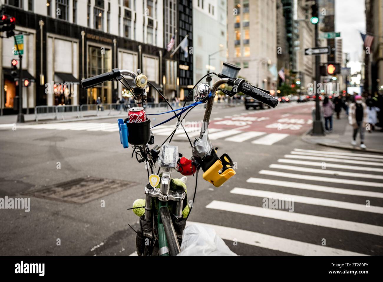 rickshaw bike view in New York Stock Photo - Alamy