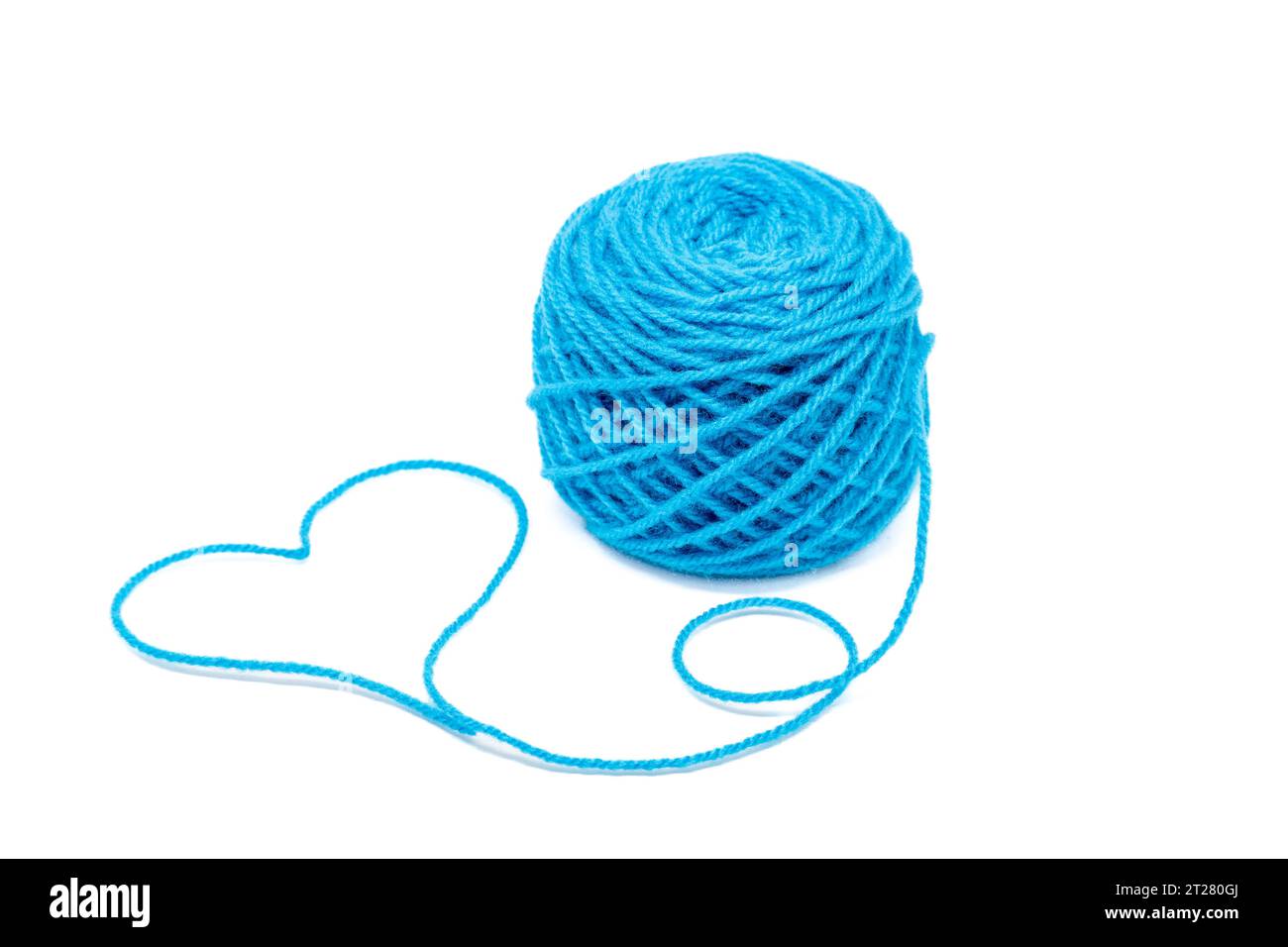 Beautiful wool of bright light blue color Stock Photo - Alamy