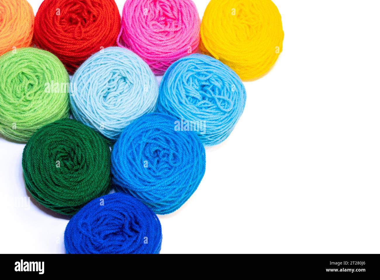 Beautiful colored wool forming a background Stock Photo - Alamy