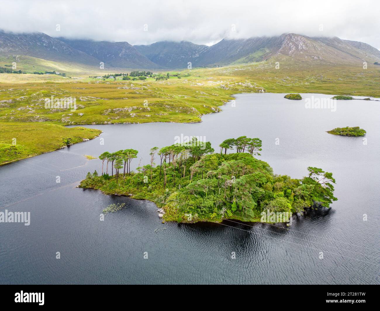 Pines island of derryclare lake hi-res stock photography and images - Alamy