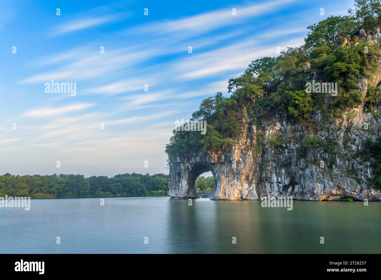 GUILIN, CHINA - SEPTEMBER 26, 2023 - The Elephant Trunk Hill, a symbol ...