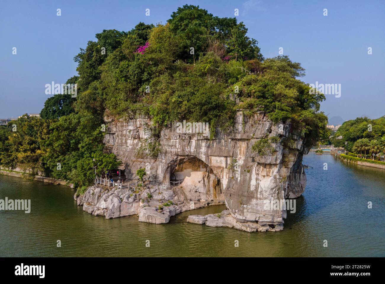 GUILIN, CHINA - SEPTEMBER 26, 2023 - The Elephant Trunk Hill, a symbol ...