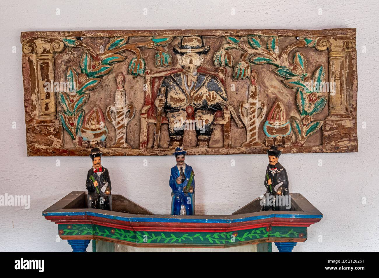 Guatemala, La Antigua - July 20, 2023: Finca La Azotea museums. Painted ...