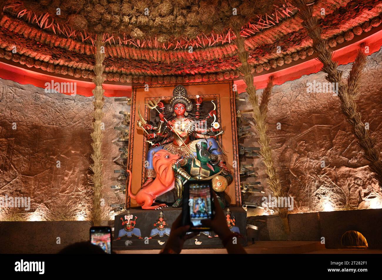 Kolkata, India. 17th Oct, 2023. KOLKATA, INDIA - OCTOBER 17: A ...