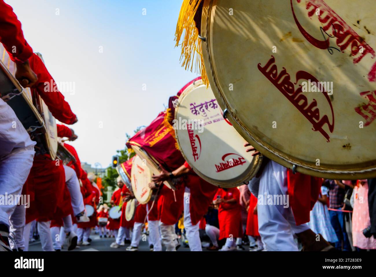 Group of people gathered to celebrate the Miravnuk 2023 Ganesh Visarjan ...