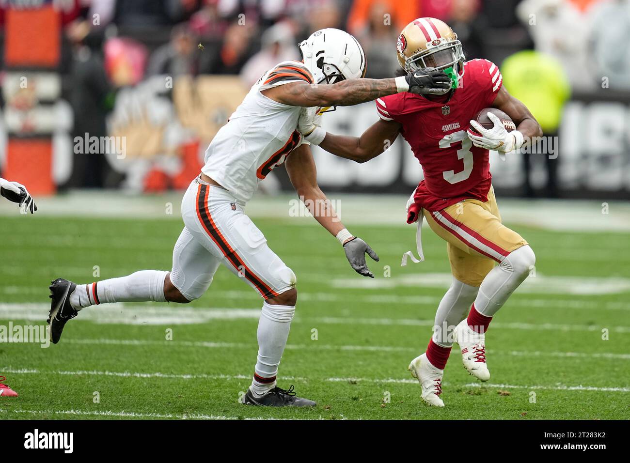 San Francisco 49ers wide receiver Ray-Ray McCloud III (3) runs against ...