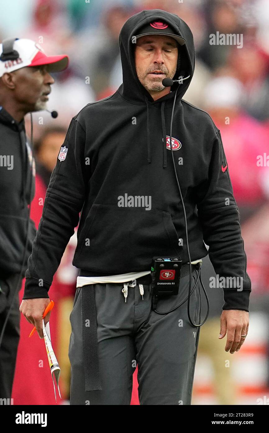 San Francisco 49ers head coach Kyle Shanahan on the sidelines during an ...