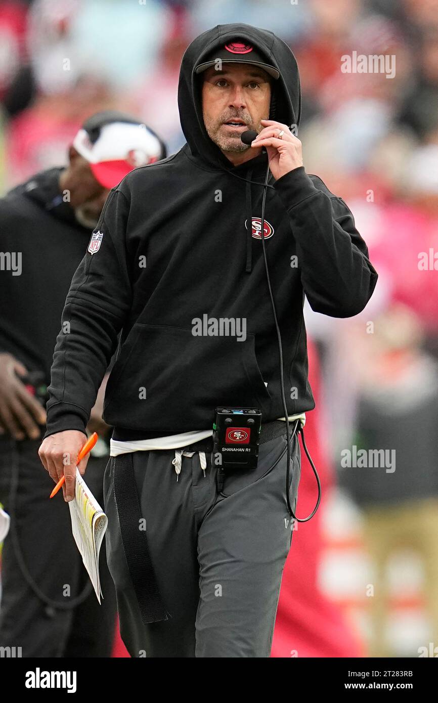San Francisco 49ers head coach Kyle Shanahan on the sidelines during an ...