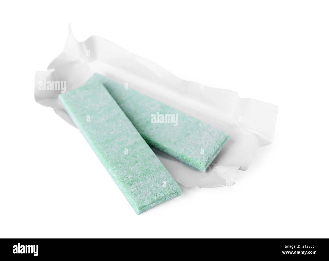 Sticks of tasty chewing gum isolated on white Stock Photo - Alamy