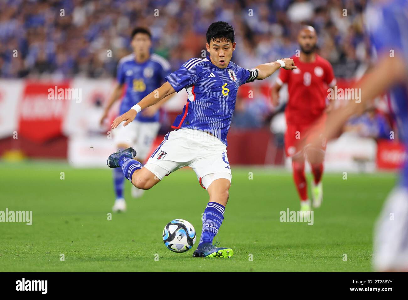 Hyogo, Japan. 17th Oct, 2023. Wataru Endo (JPN) Football/Soccer : KIRIN ...
