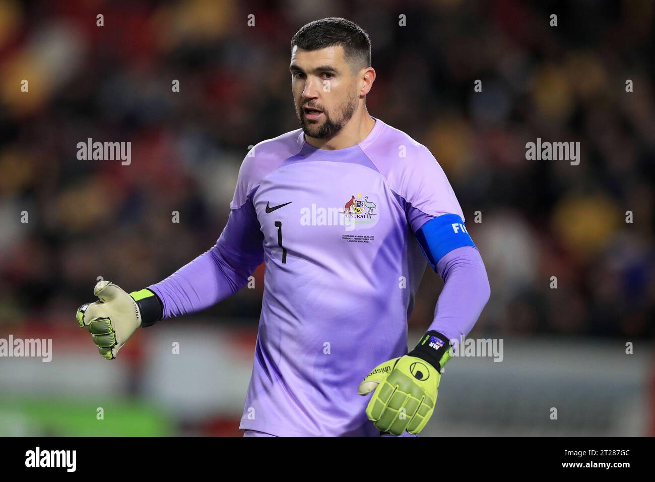 London, UK. 17th Oct, 2023. Matt Ryan of Australia Men's National ...