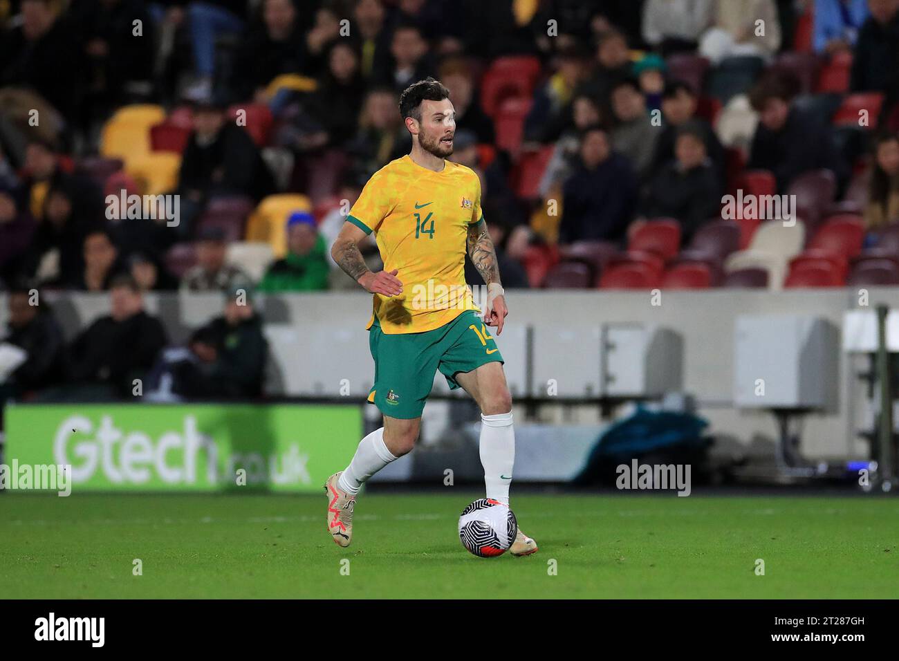 London, UK. 17th Oct, 2023. Aiden O'Neill of Australia Men's National ...