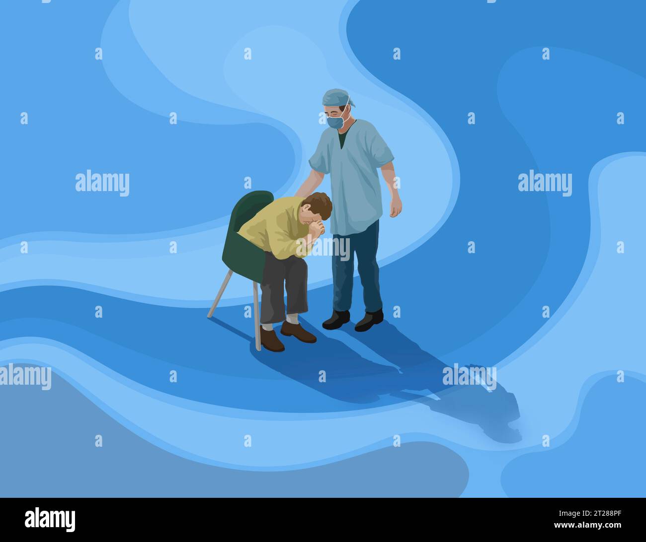 Patient support, conceptual illustration Stock Photo - Alamy