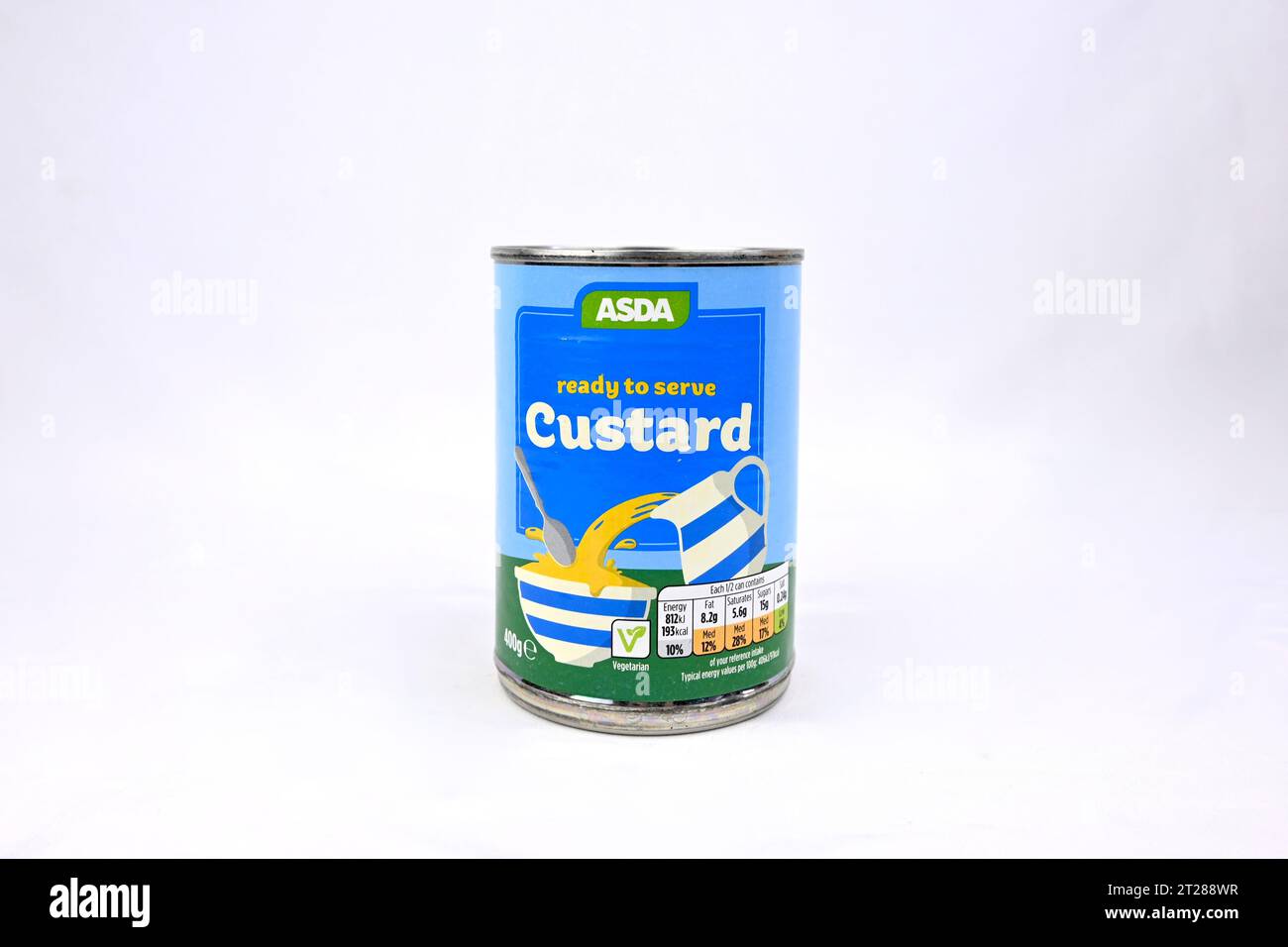ASDA custard in tin can – Wales, UK – 10 October 2023 Stock Photo - Alamy