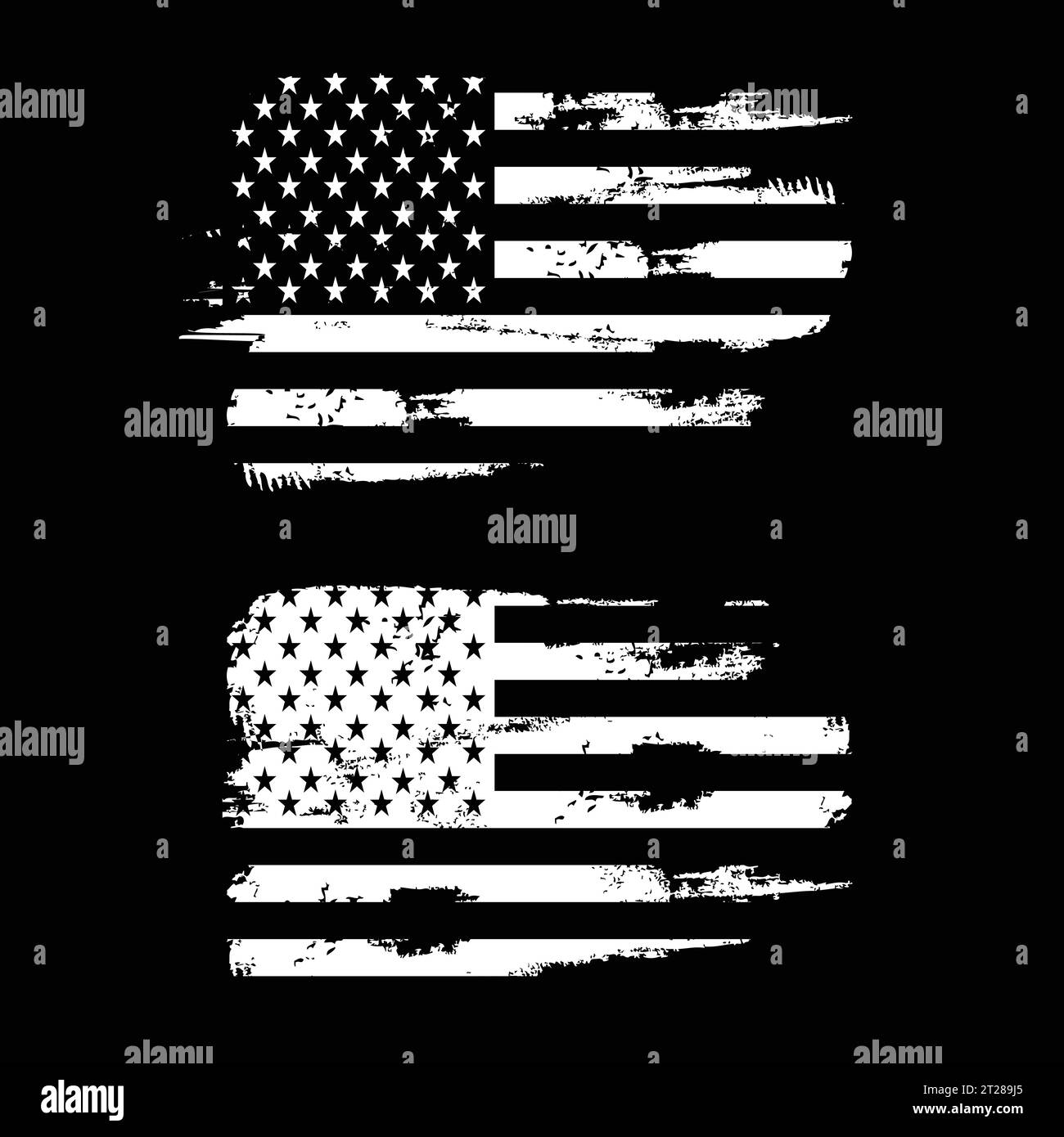 Grunge USA flag American flag with grunge texture Vector Stock Vector ...