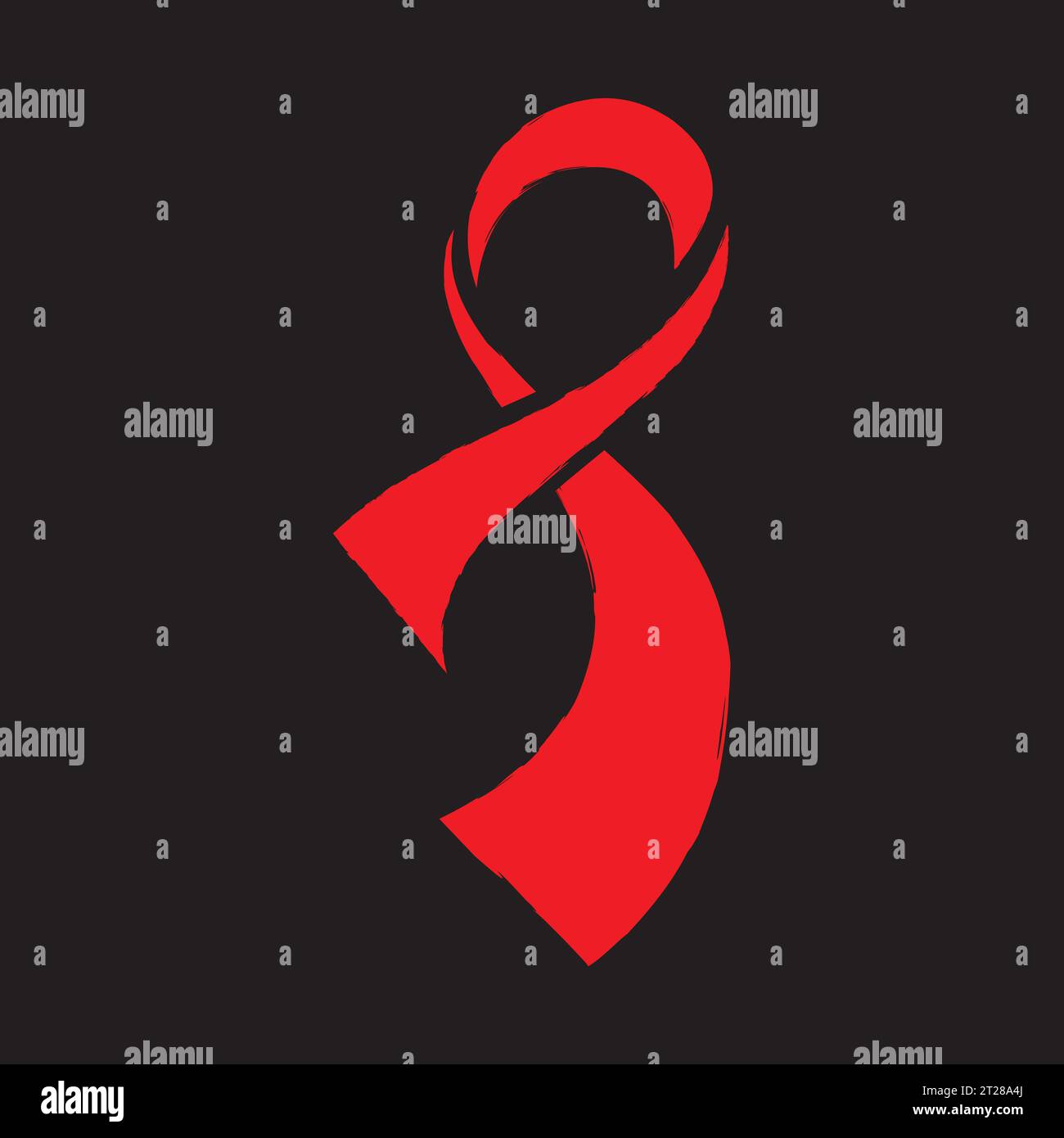 world aids day symbol red ribbon vector Stock Vector Image & Art - Alamy