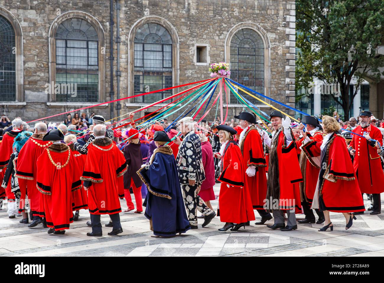 Dancing around the Maypole at the Pearly Kings and Queens Harvest ...
