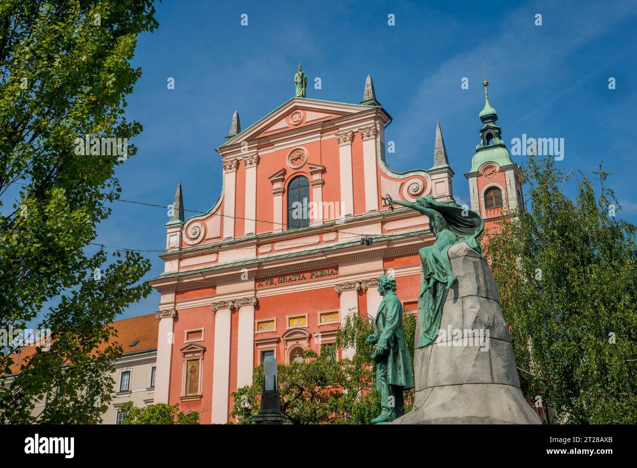 The Preseren monument (1905), erected in honour of Slovenias greatest ...