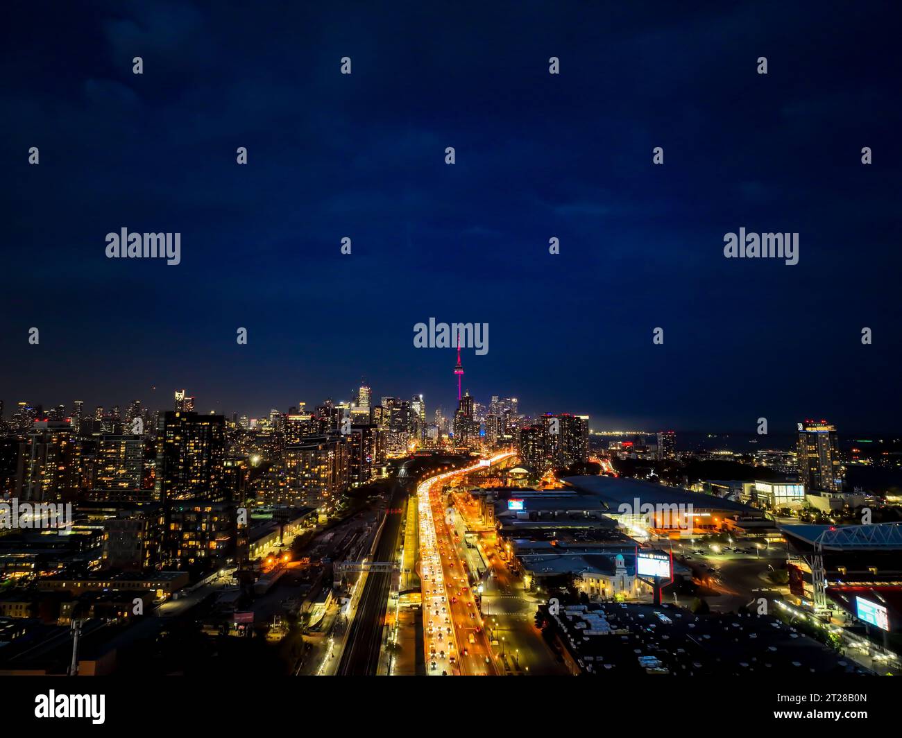 This aerial footage offers a unique perspective of downtown Toronto ...