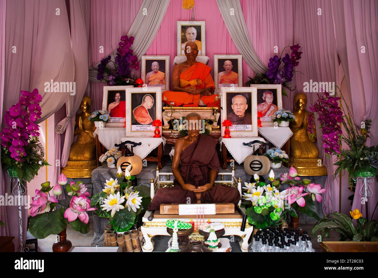 Buddhist saint holy arhat or Buddhism noble monk arahant statue for ...