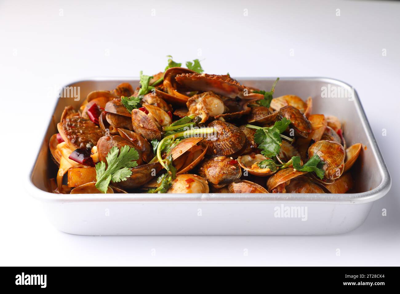 stir-fried clam with Ginger and Spring Onions， (Surf , Short necked ...