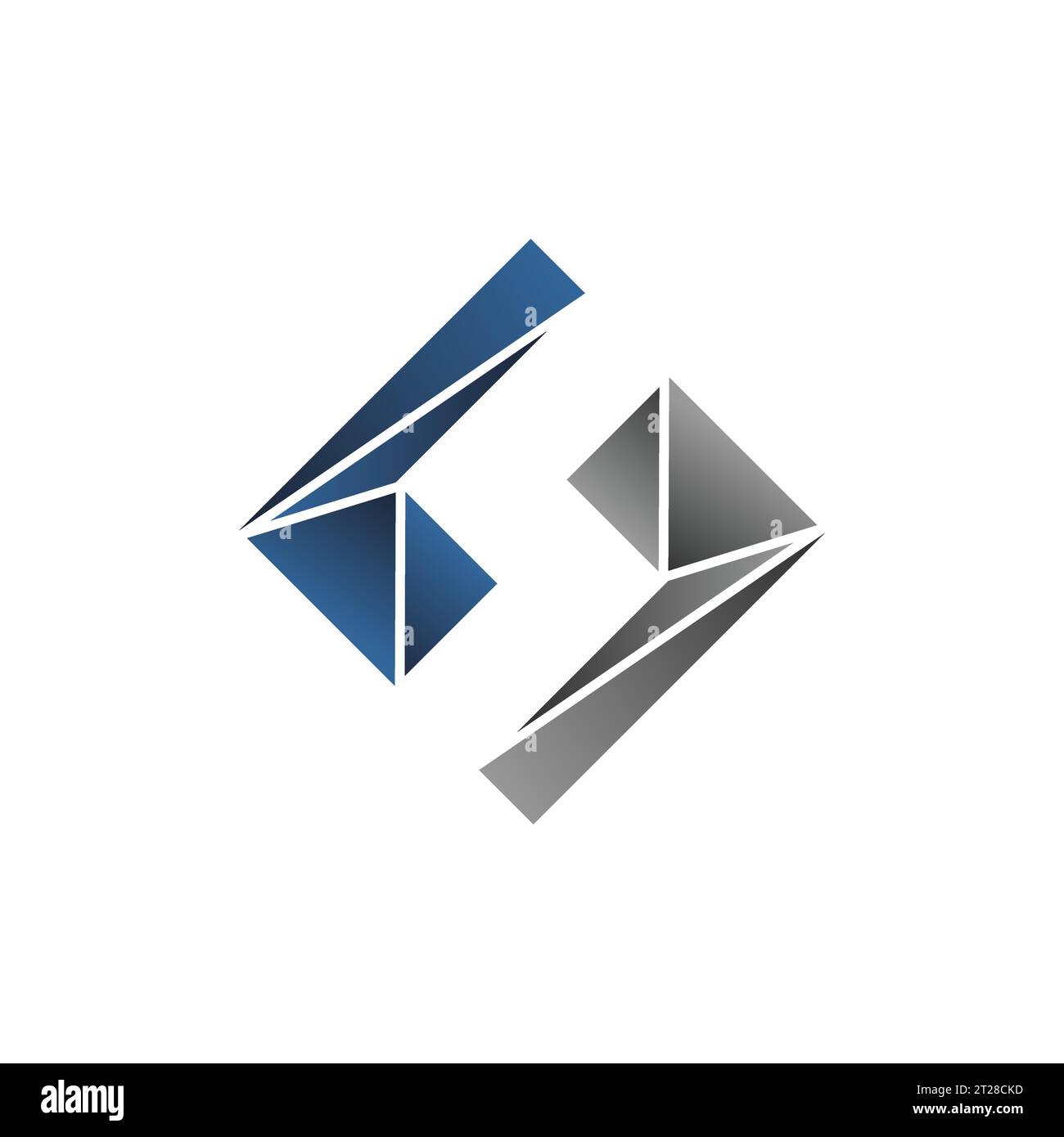 Square and geometric logo letter S flat style on white background ...