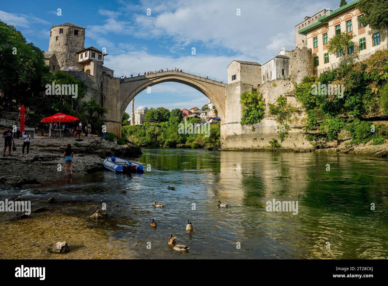View of the Stari Most Bridge (UNESCO World Heritage Site), also known ...