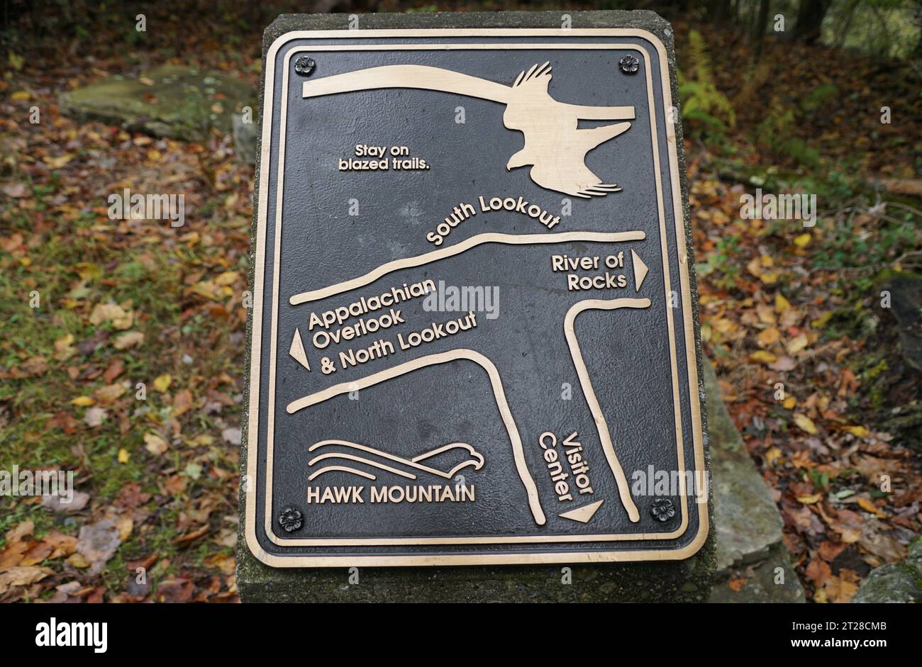 Hawk mountain map hi-res stock photography and images - Alamy