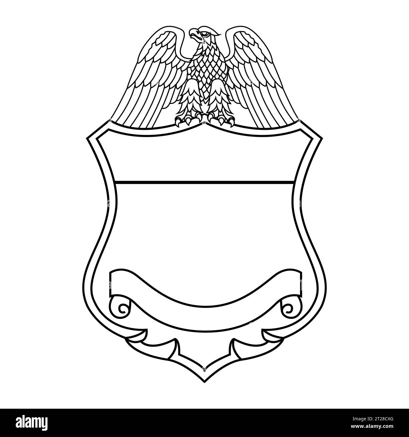 Vector illustration of Security Police badge sheriff badge Stock Vector ...