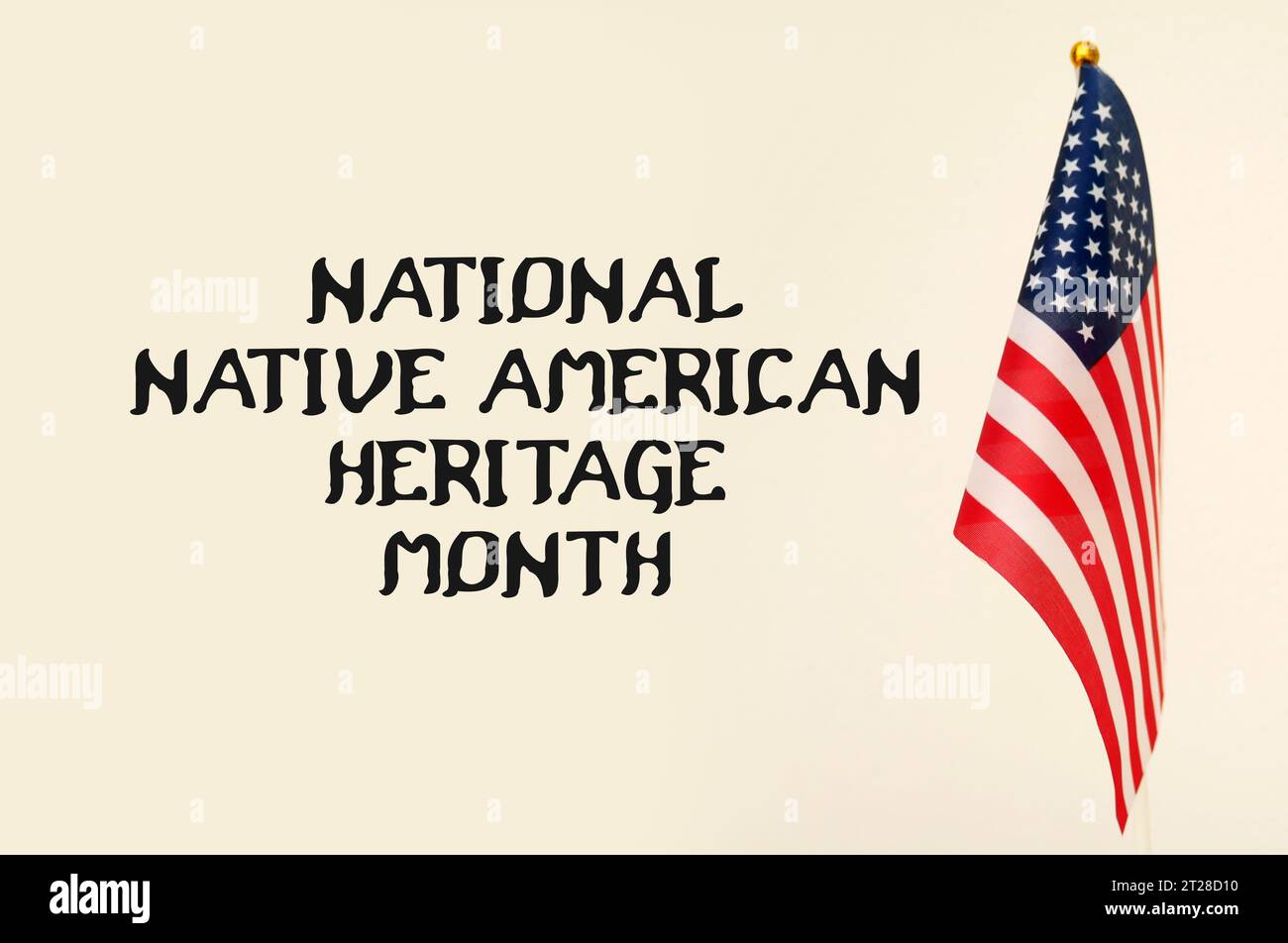 National Native American Heritage Month with America flag Stock Photo ...