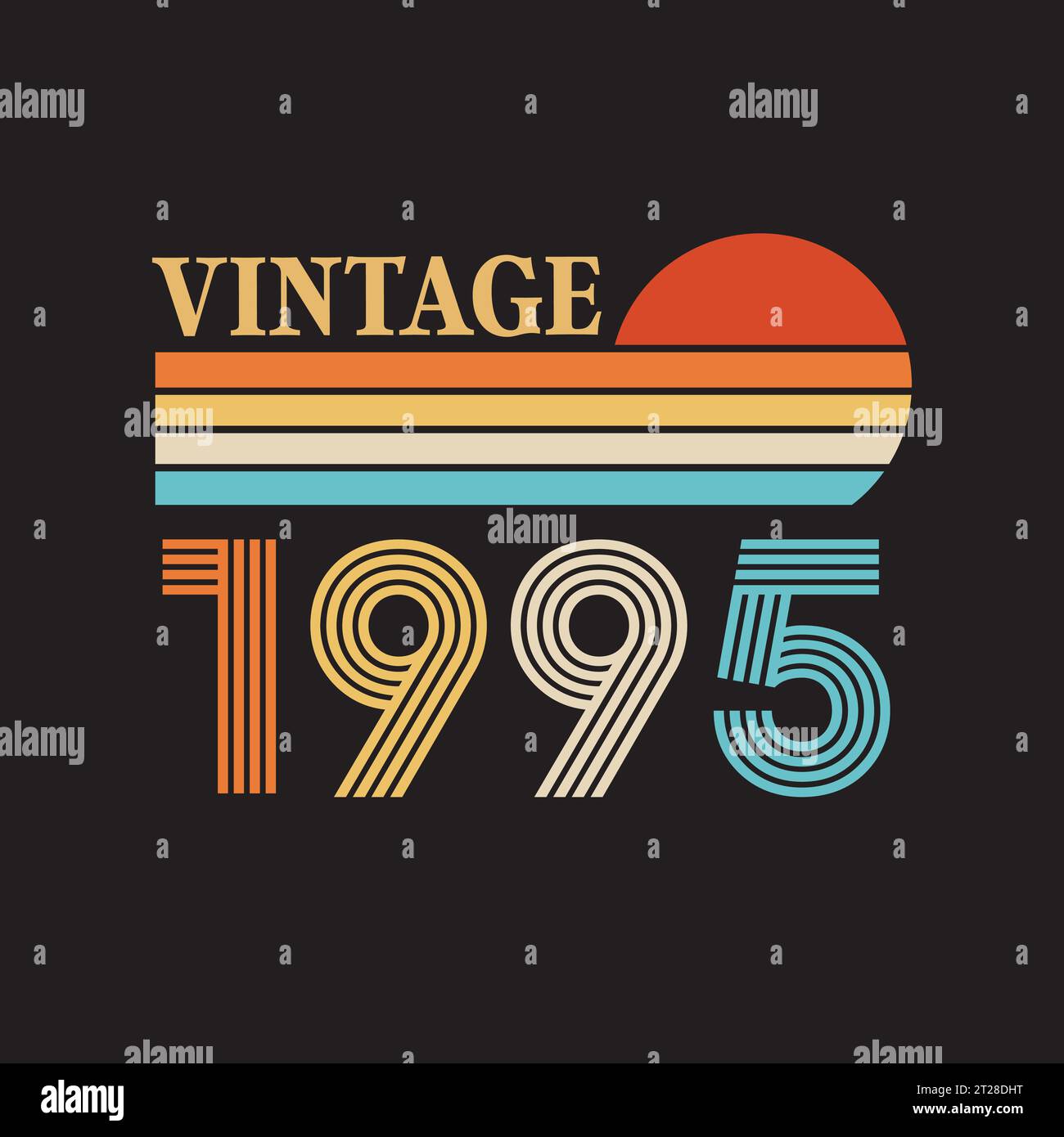 1995 vintage t shirt design vector Stock Vector Image & Art - Alamy