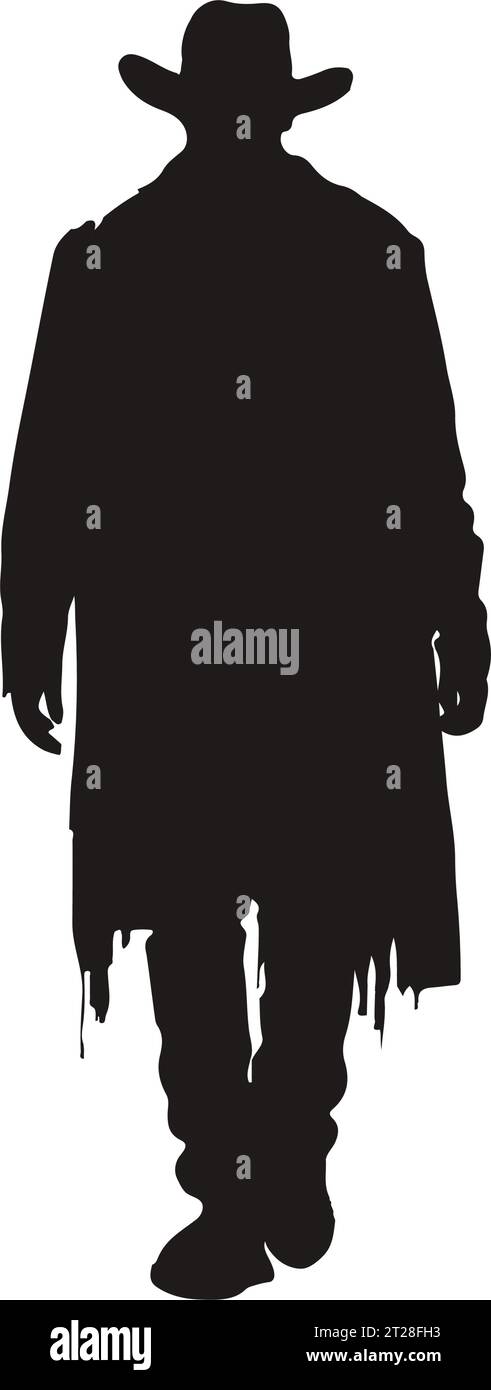 cowboy silhouette standing man Stock Vector Image & Art - Alamy