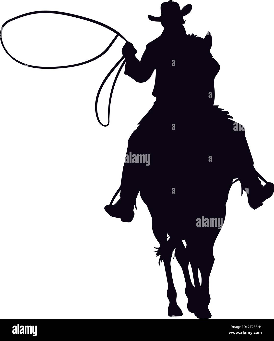 Cowboy hat front view Stock Vector Images - Alamy