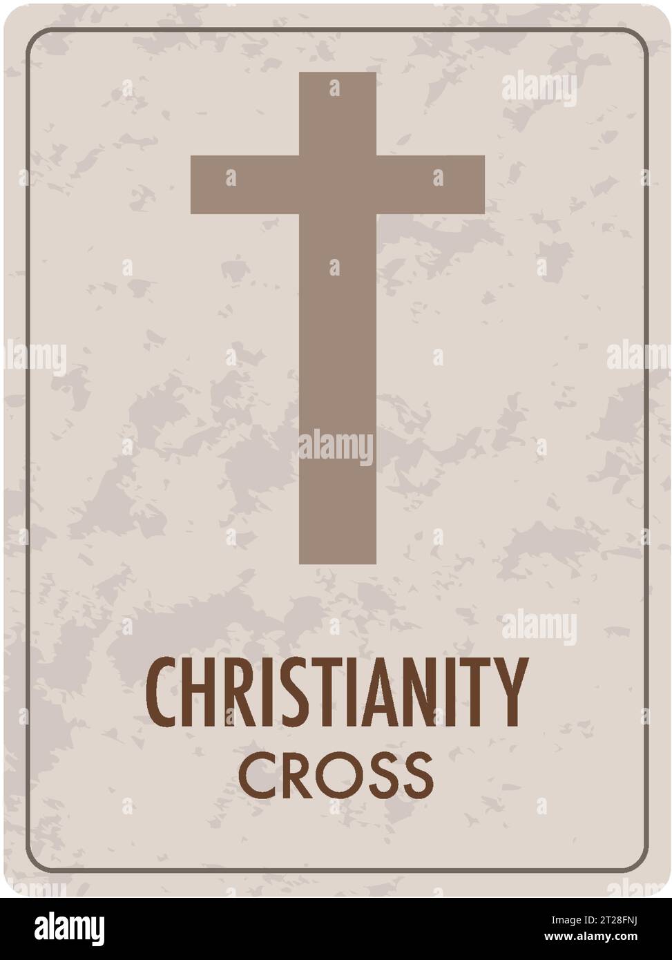 A vector cartoon illustration of the Cross symbol of Christianity Stock ...