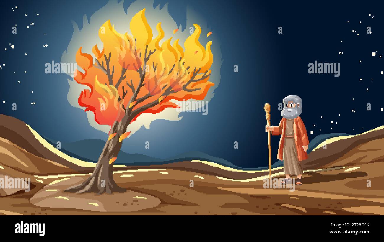 Moses tree Stock Vector Images - Alamy