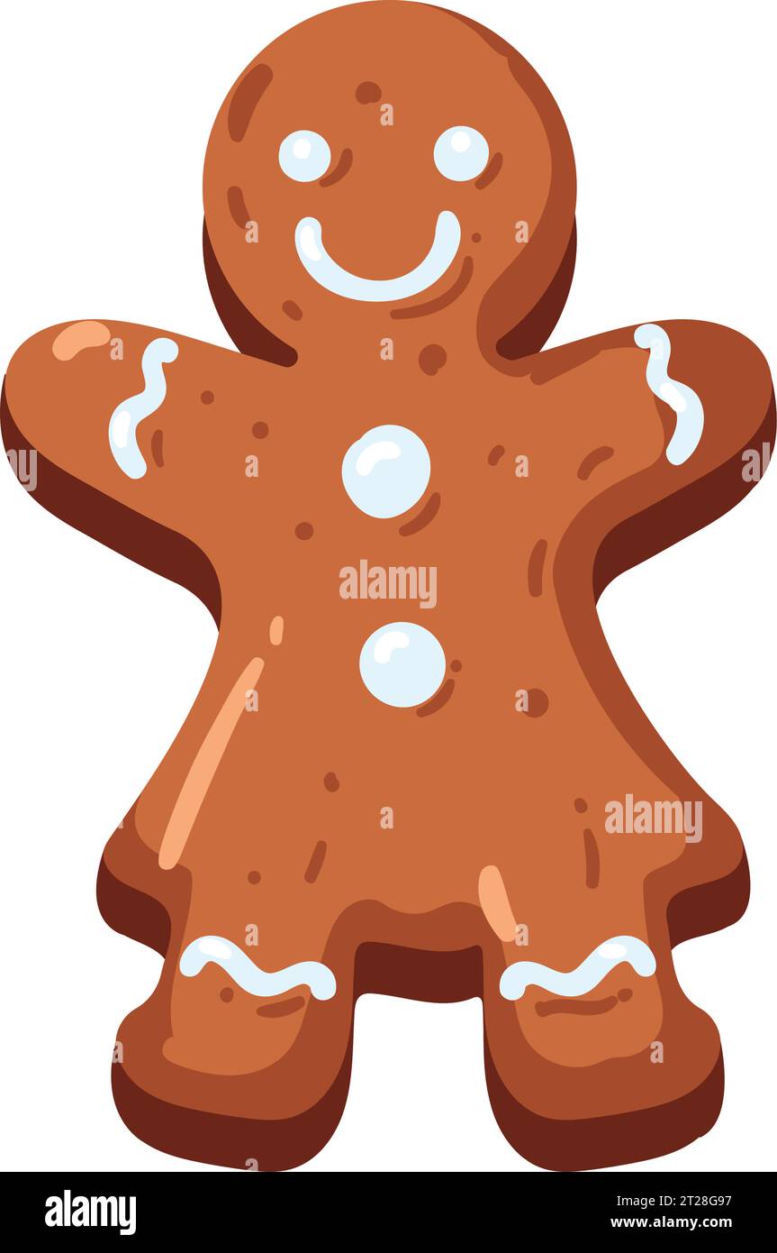 christmas cookie gingerbread woman Stock Vector Image & Art - Alamy