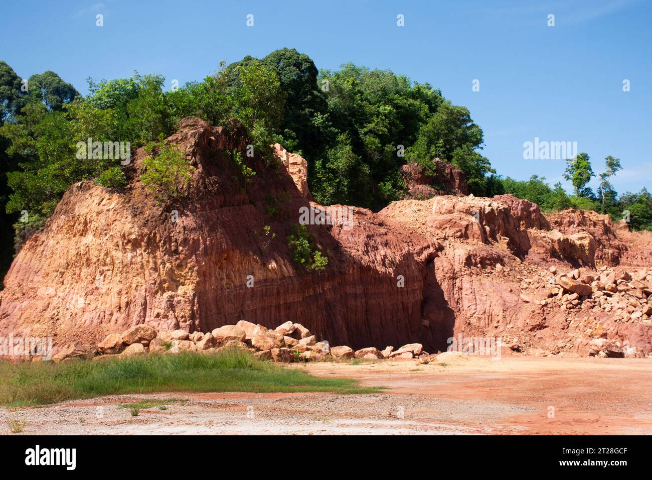 Formation canyon rocks originated from soil landscape and natural ...
