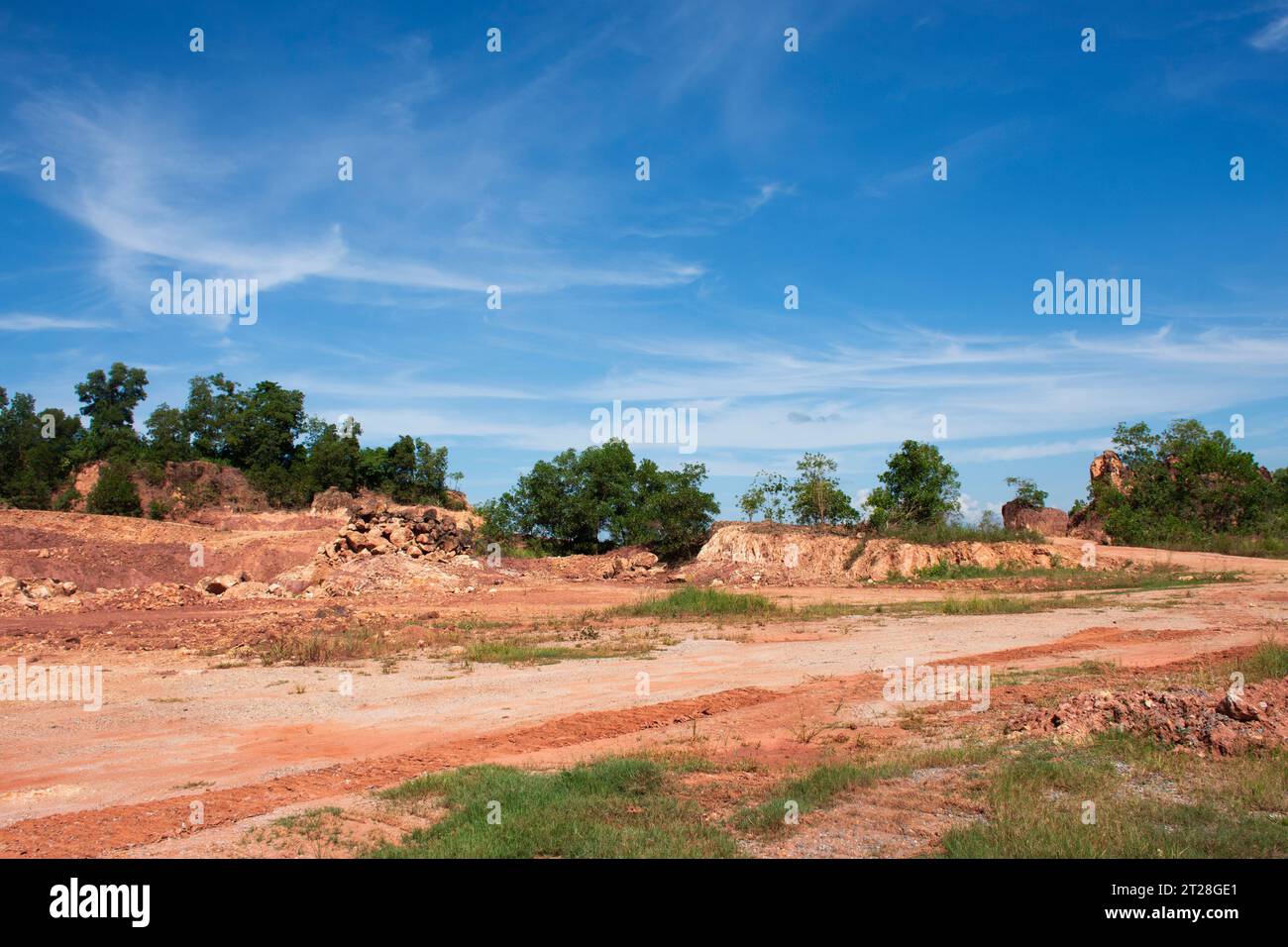 Formation pedestal rocks originated from soil landscape and natural ...