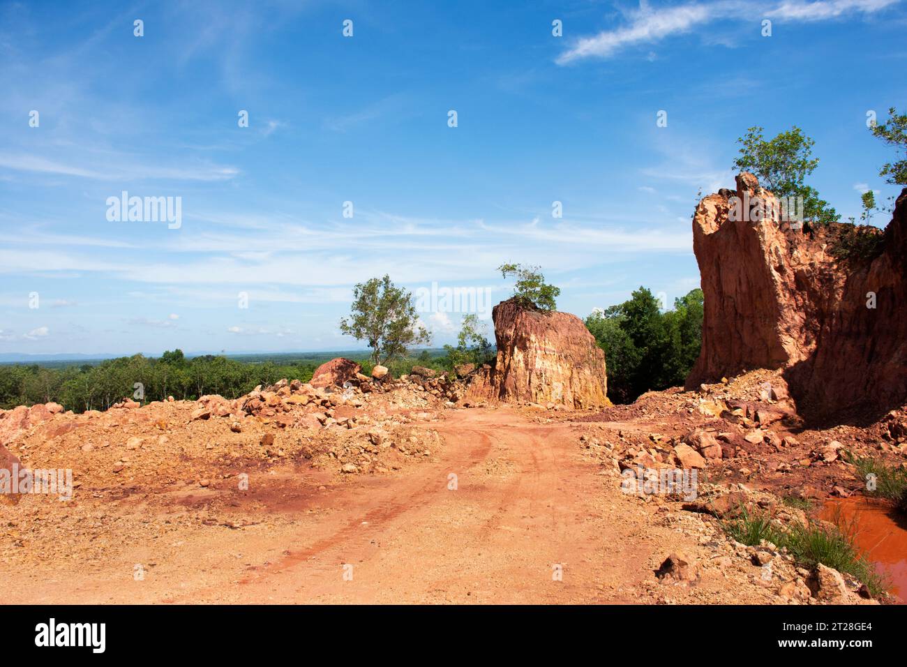 Formation canyon rocks originated from soil landscape and natural ...