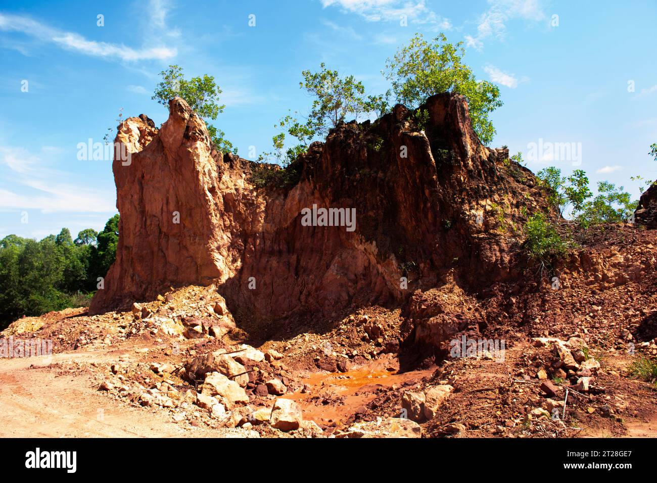 Formation canyon rocks originated from soil landscape and natural ...