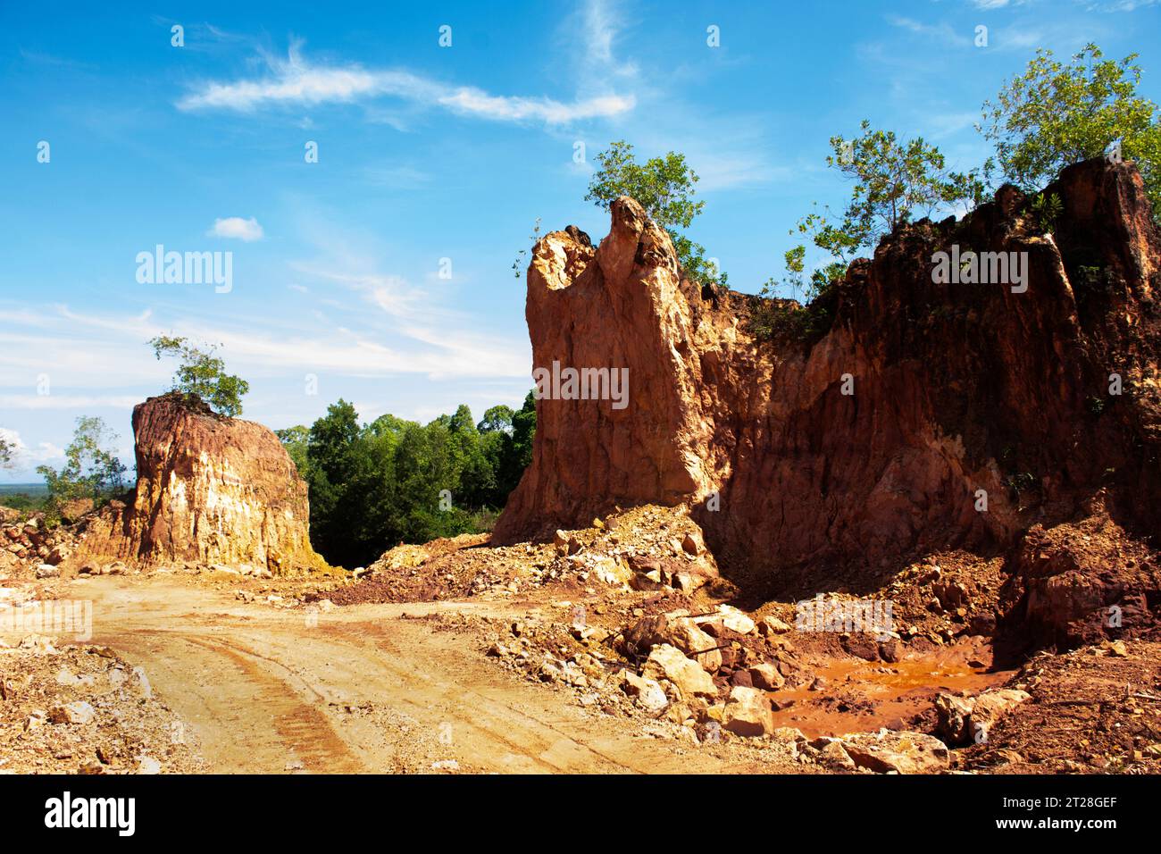Formation canyon rocks originated from soil landscape and natural ...