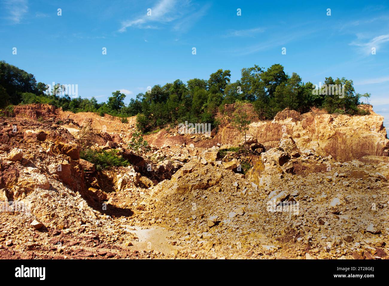 Formation canyon rocks originated from soil landscape and natural ...