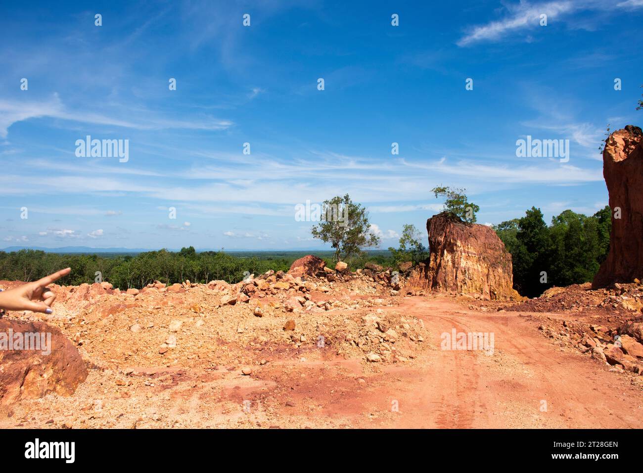 Formation canyon rocks originated from soil landscape and natural ...