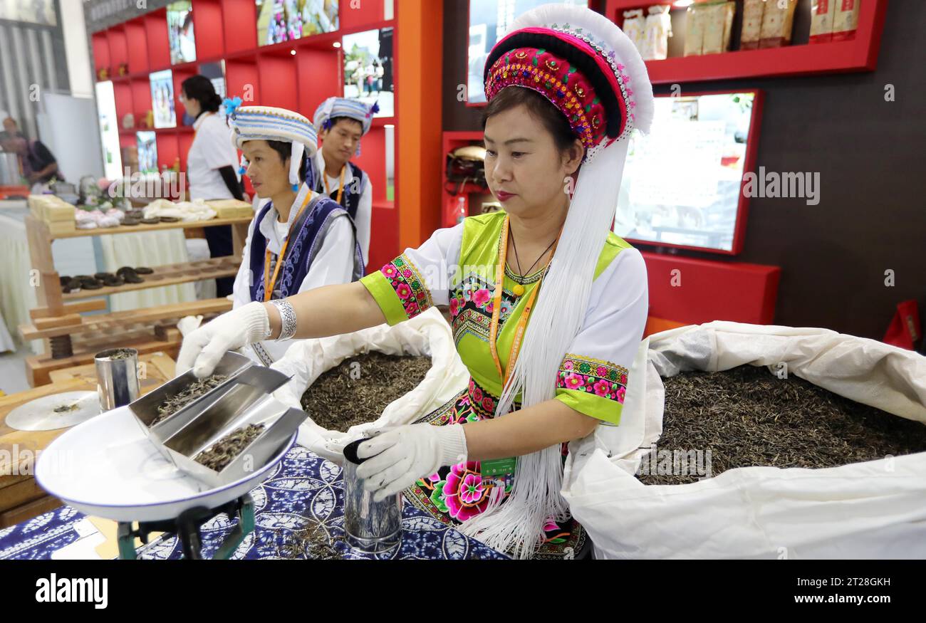 The 15th China Yunnan Pu'er Tea International Expo Fair draws visitors ...