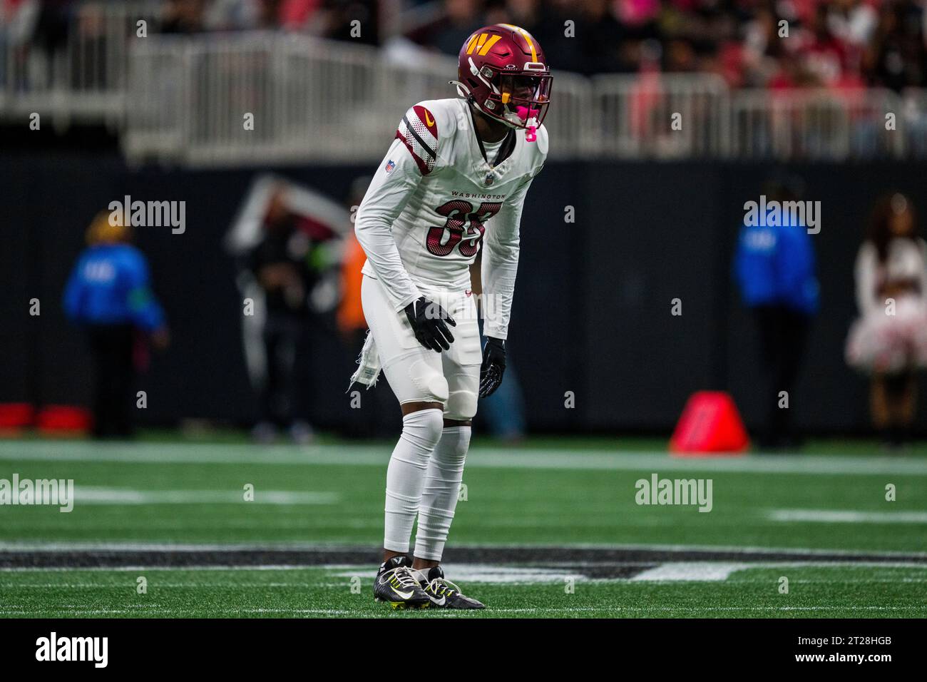 Washington Commanders safety Percy Butler (35) lines up during the ...