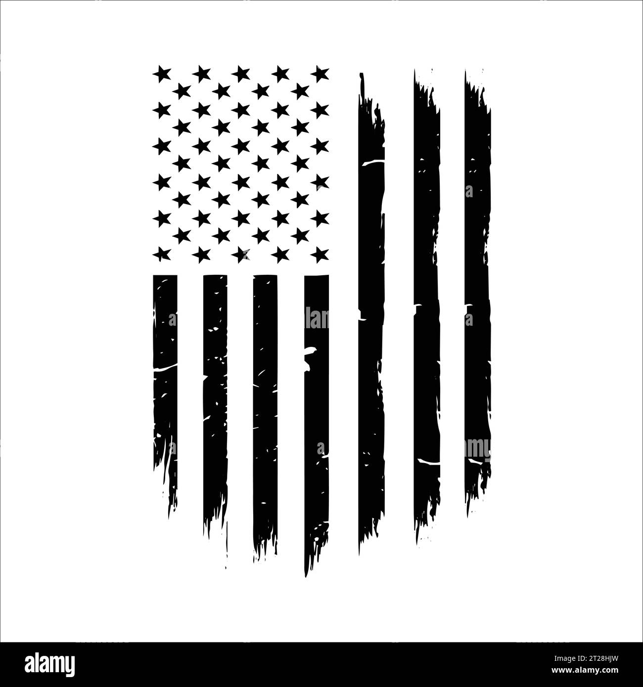 Grunge USA flag American flag with grunge texture Vector Stock Vector ...