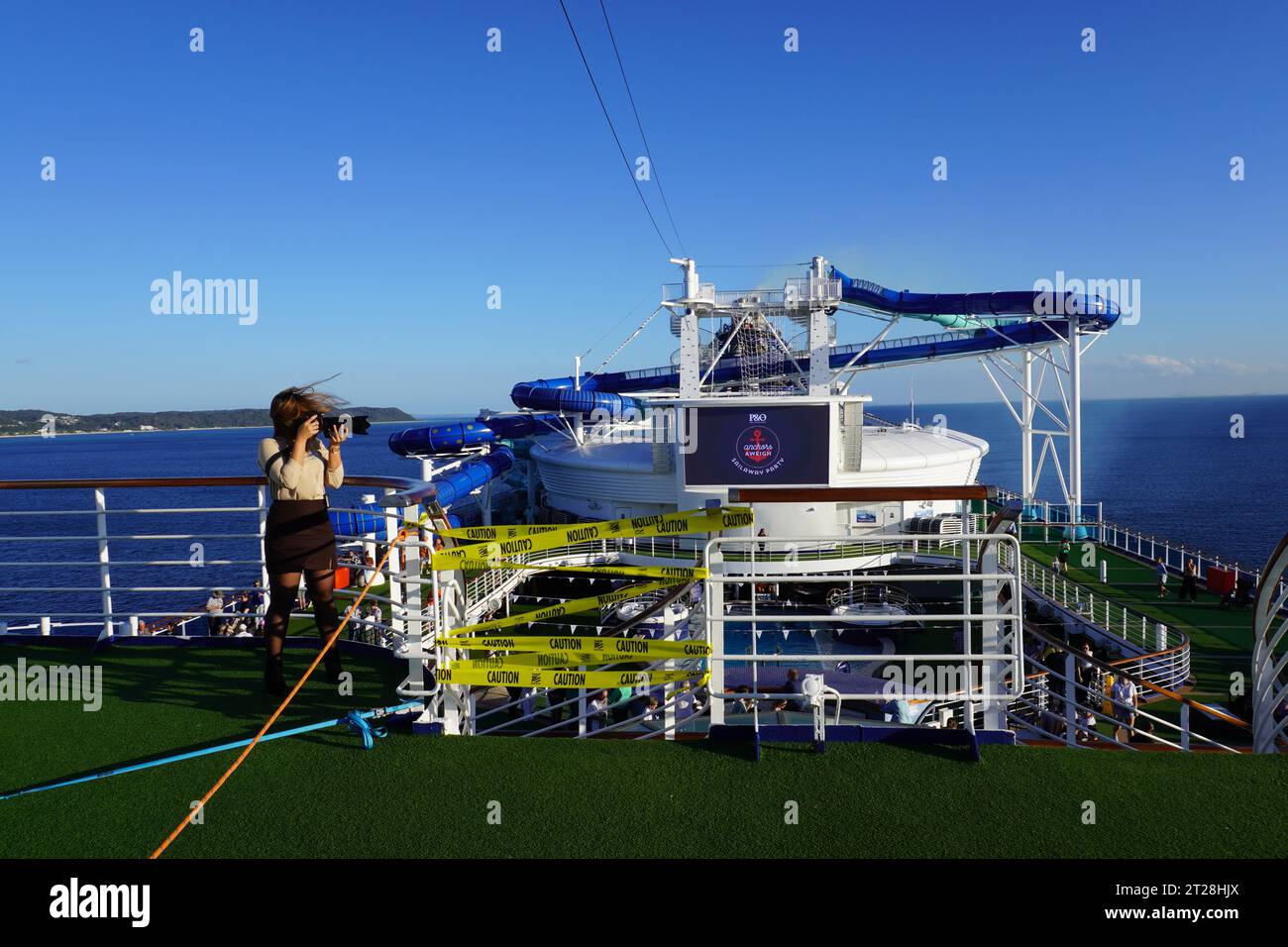 On-Board Cruise Ship Photographer at Work Stock Photo - Alamy
