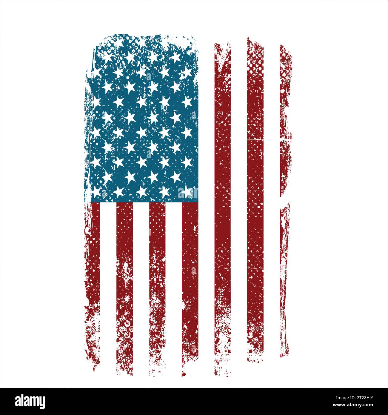 Grunge USA flag American flag with grunge texture Vector Stock Vector ...