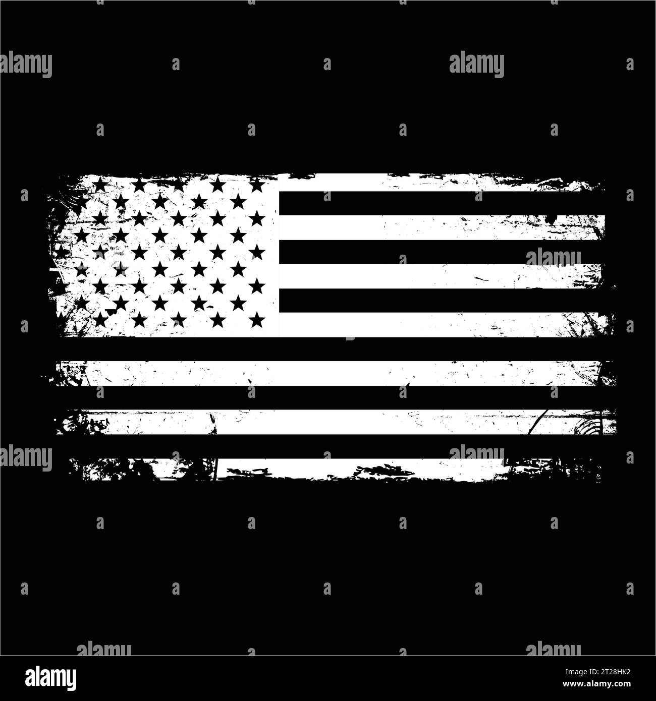 Grunge USA flag American flag with grunge texture Vector Stock Vector ...